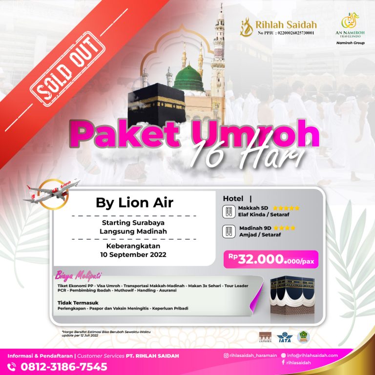 Paket Umroh - Rihlah Saidah Haramain