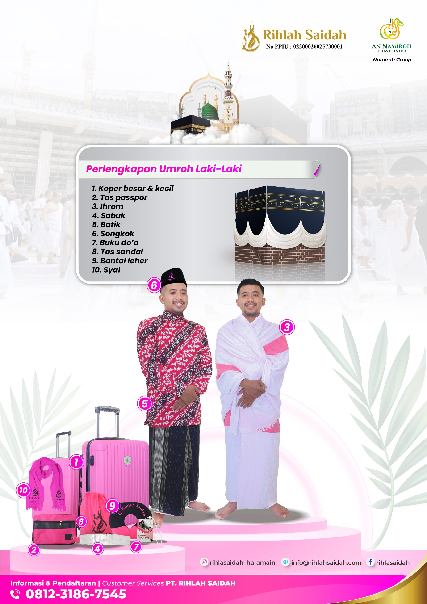 Perlengkapan Umroh - Rihlah Saidah Haramain